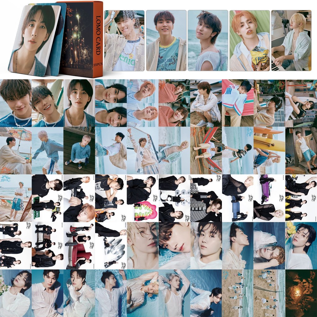 55pcs SEVENTEEN LOMO Cards 17 IS RIGHT HERE ABOUT TIME 11th MINI Album HEAVEN Photocards JOSHUA ...