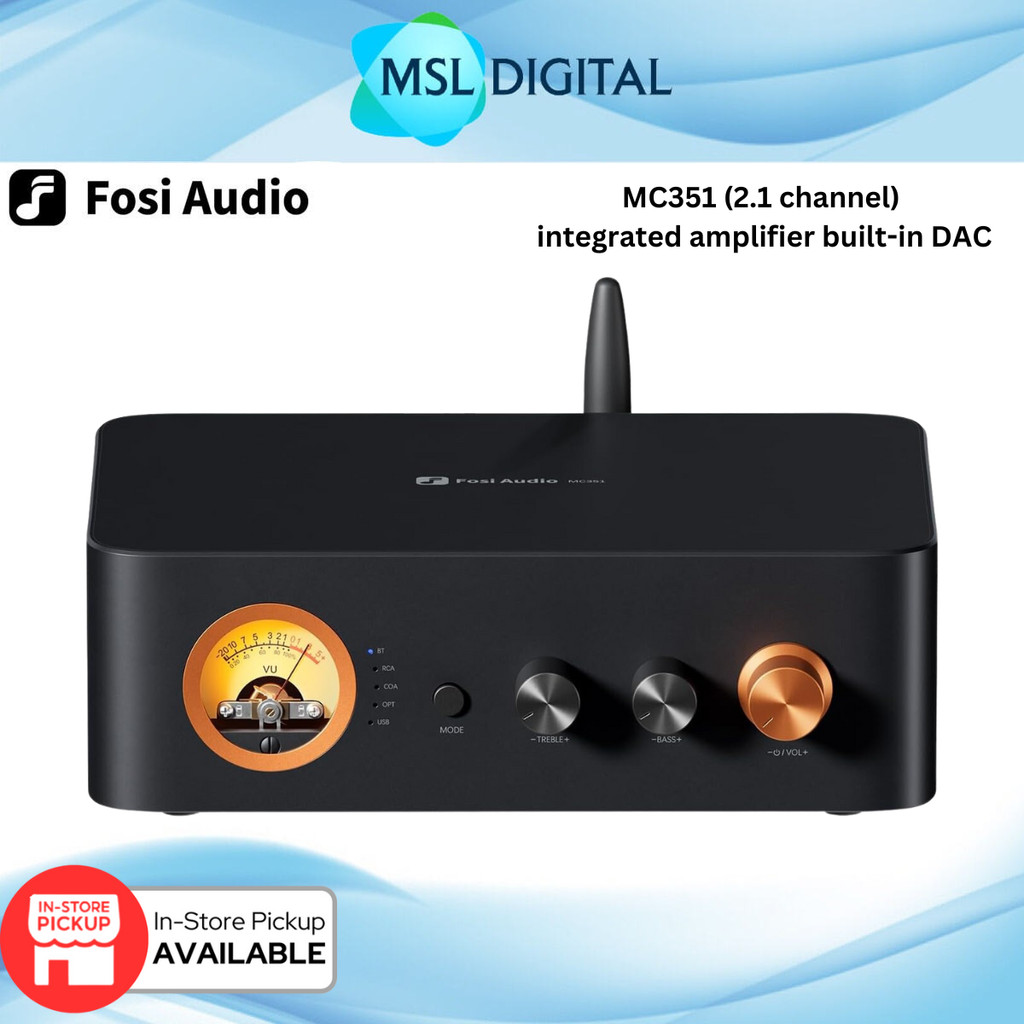 Fosi Audio MC351 2.1 Channel Integrated Amplifier with DAC | Shopee Malaysia