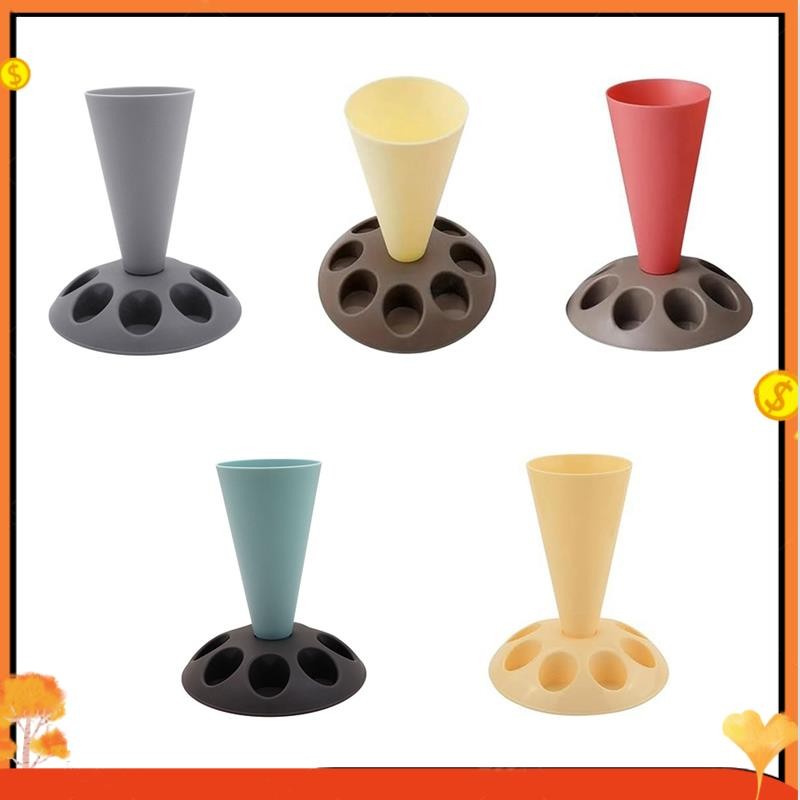 Piping Bag Stand, Piping Bag Holder with 8 Slots Nozzles, Plastic ...