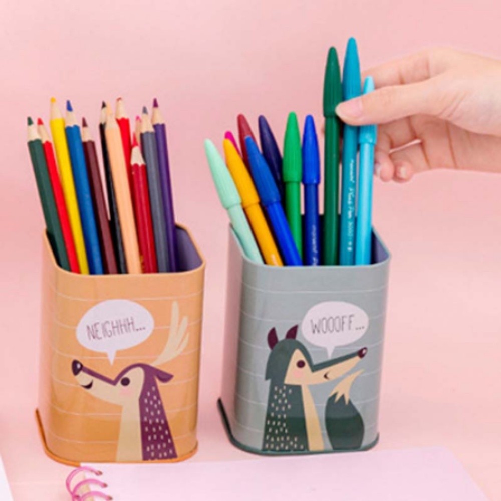 SS Pen Holder Gift Jar Coin Savings Box For Kids Cartoon Design 75g ...