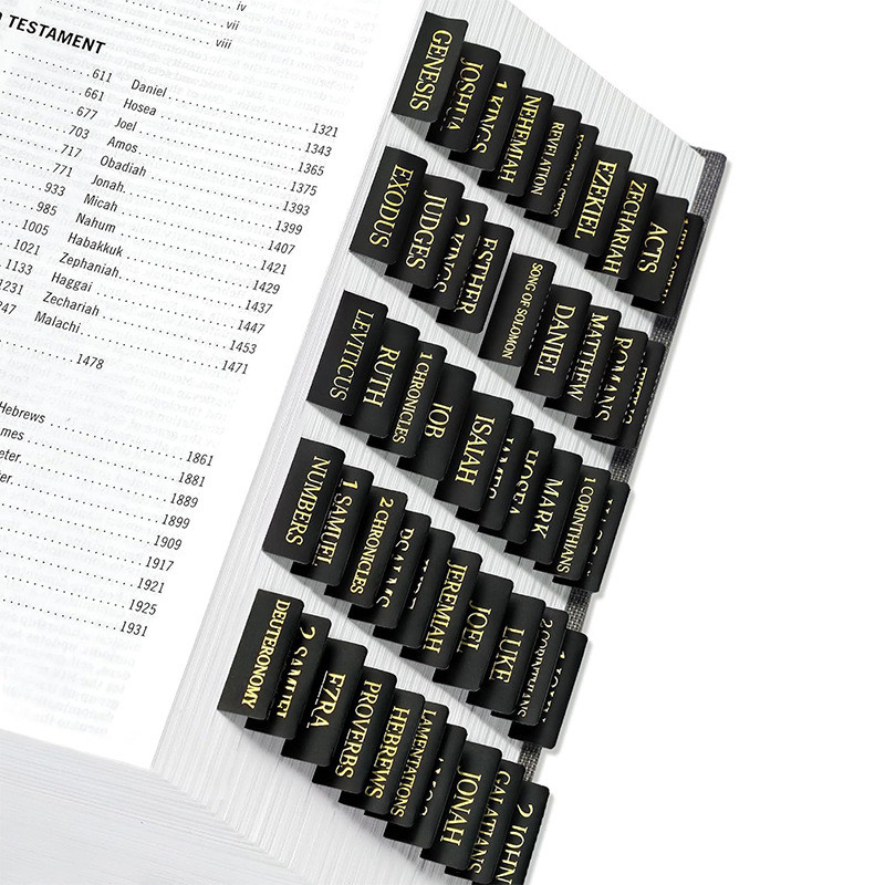 Bible tabs, Large Fonts for Men Women Laminated Bible Labels, Bookmarks ...