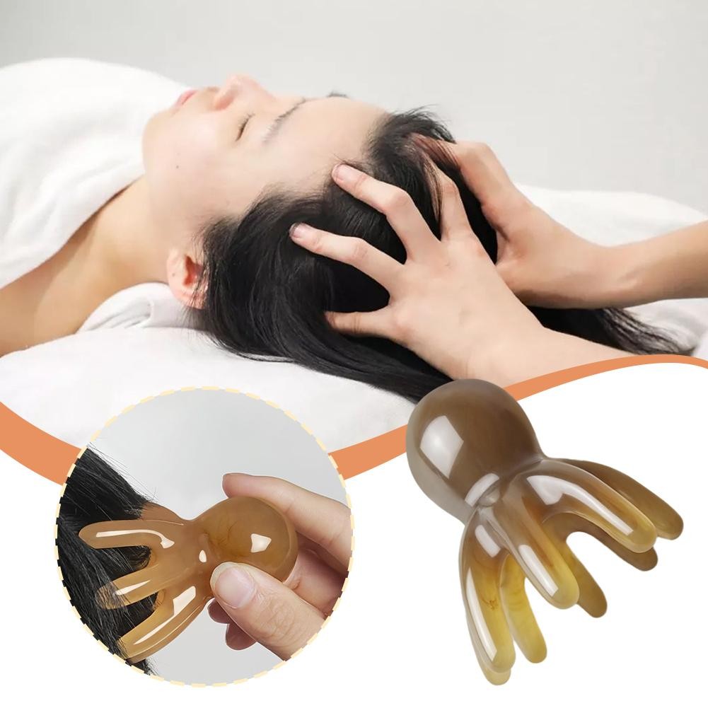 Resin Octopus Massage Comb Scraping Scalp Massage Comb Comb Massage Spa ...
