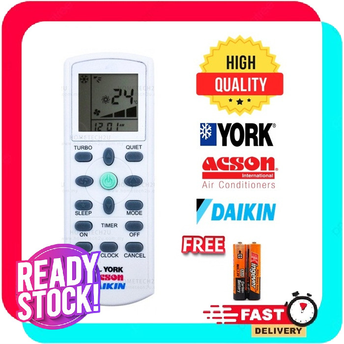 Daikin / York / Acson Air Conditioner Remote Control | Shopee Malaysia