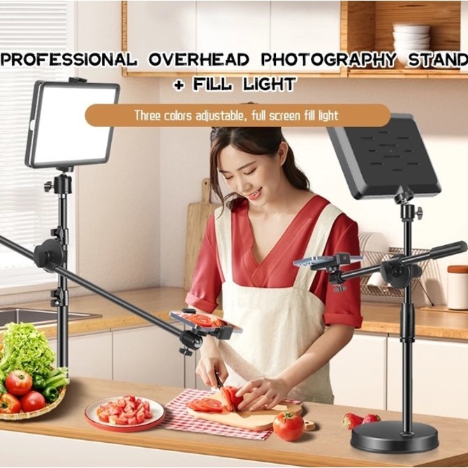 Overhead Lampu Stand + Led Phone Stand Holder Phone Holder Bracket 360 ...