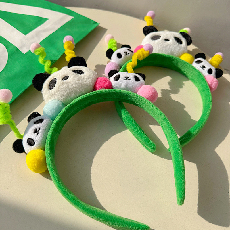 Cute Panda Hair Hoop, Female High Headtop Pressure Hair Hoop, Hair Clip ...