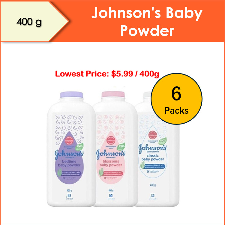【Value Pack】 Johnson's Baby Powder Johnson Cornstarch Baby Powder 400g ...