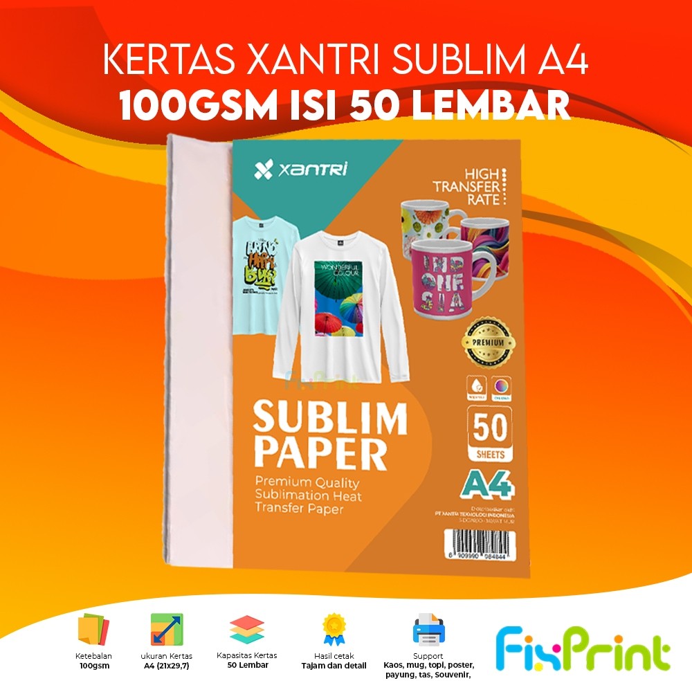 High Quality Xantri A4 100gsm Paper Special Sublime Screen Printing ...