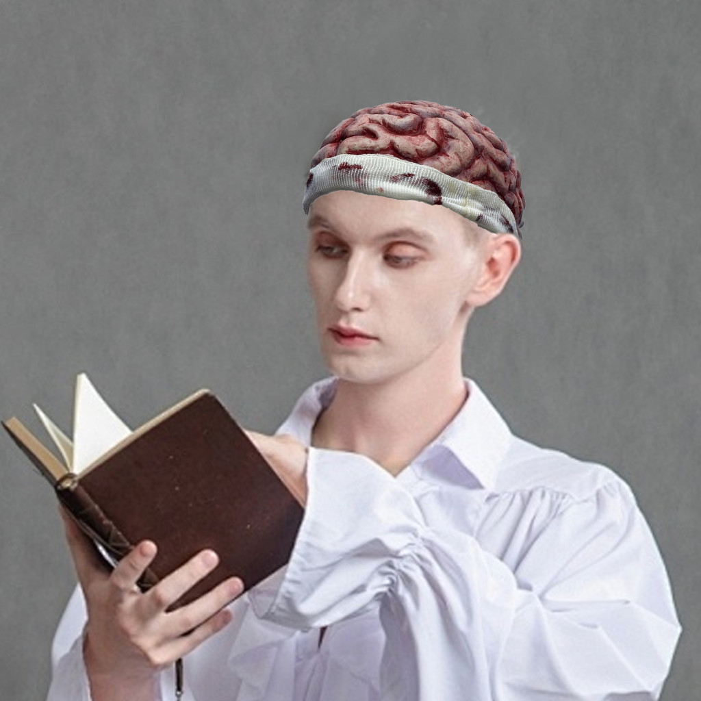 moreorders| Halloween Brain Cap Spooky Brain Cap Creepy Zombie Brain ...