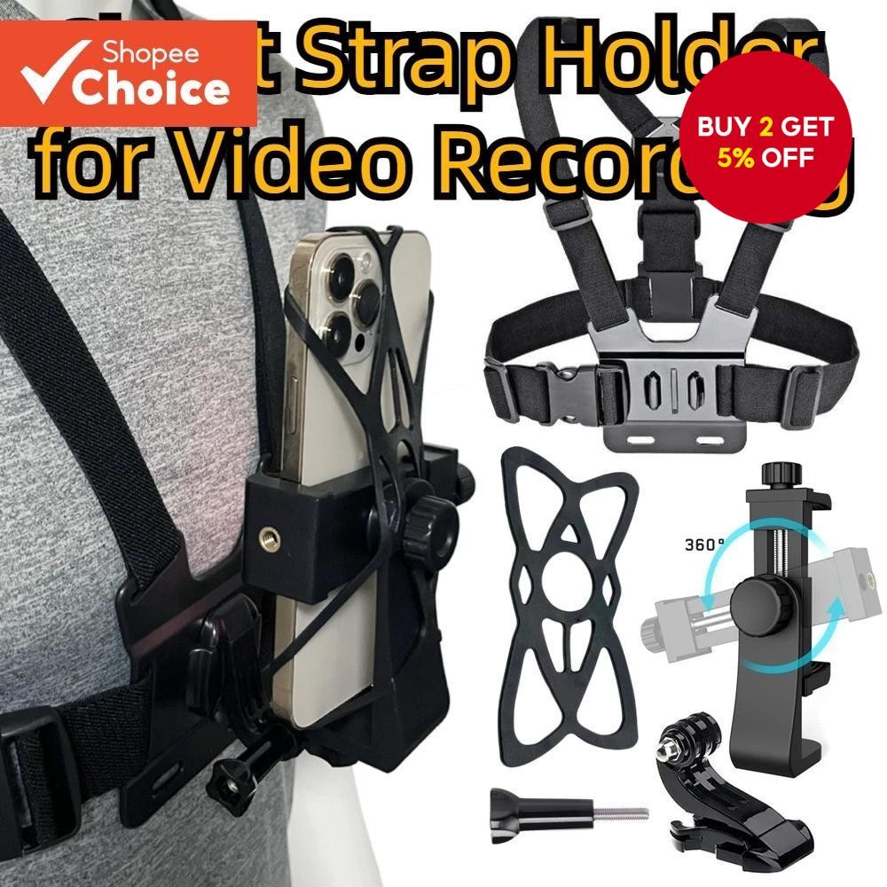 Mobile Phone Chest Strap Mount GoPro Chest Harness Holder Action Camera ...
