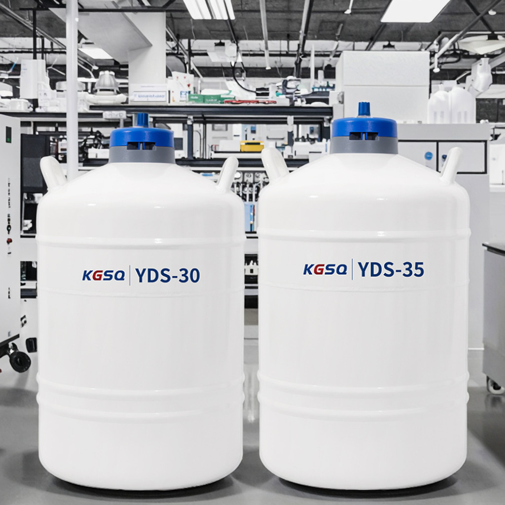 Cryogenic Liquid Containers 25L Liquid Nitrogen Dewar Biological Lab ...