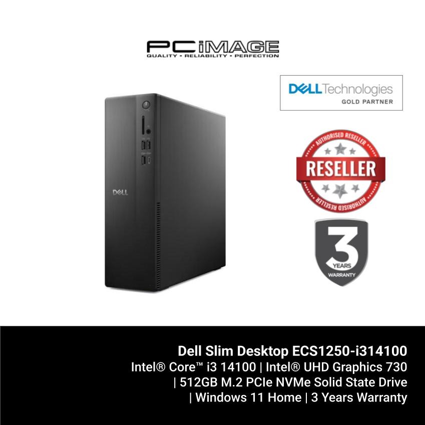 Dell Slim Desktop ECS1250 ( i314100 / 512GB / 8GB / W11 ) | Shopee Malaysia