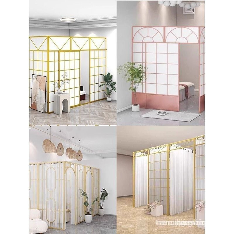 Foldable Partition Wall Room Divider Easy to Install Living Room ...
