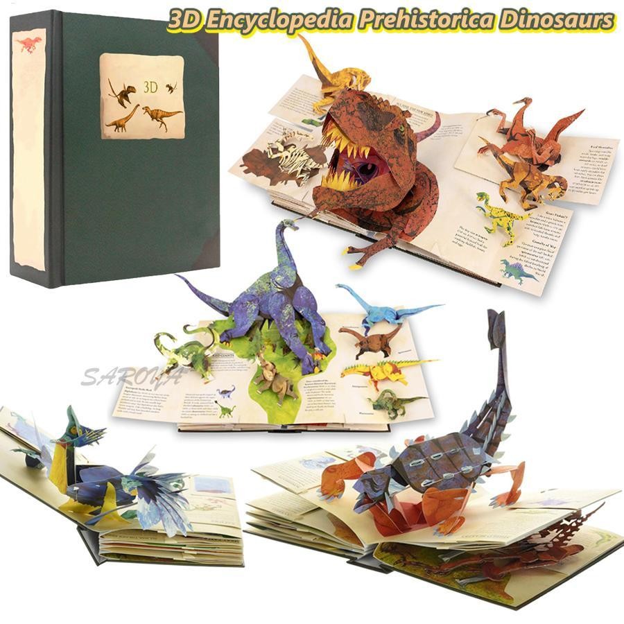 3D Encyclopedia Prehistorica Dinosaurs Pop-up Dinosaur Book Interactive ...