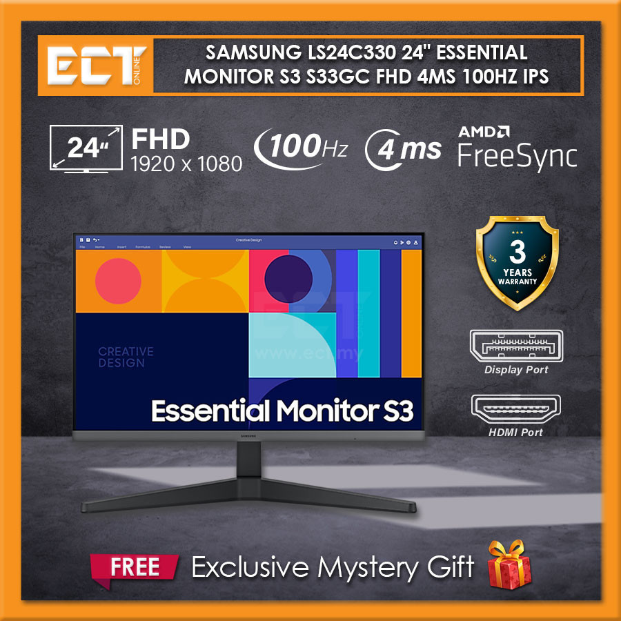 Samsung LS24C330 24" / LS27C330 27" Essential Monitor S3 S33GC FHD ...