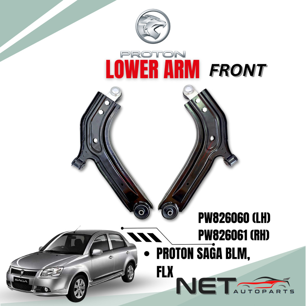PROTON LOWER ARM FRONT PROTON SAGA BLM , FLX ( PW826060 LH & PW826061 ...