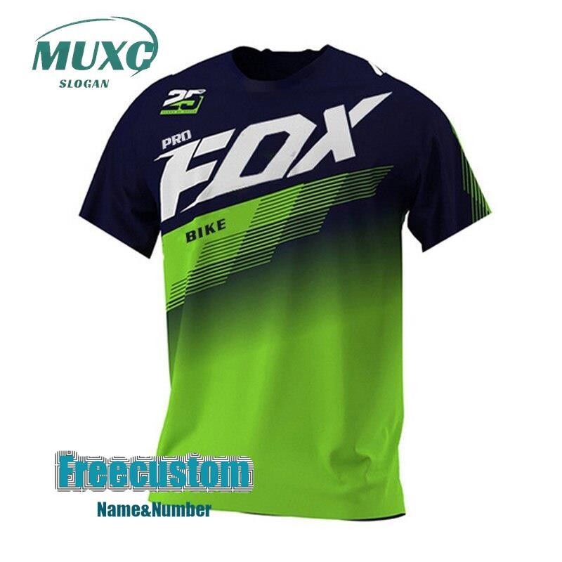 2025 FOX Short Sleeve Bike Jersey Men's MTB Cycling Shirt Downhill ...