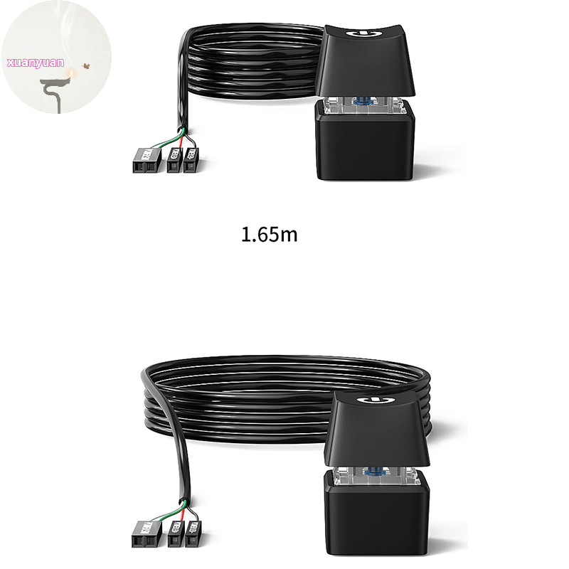 XUAN Portable Colorful LED Light Computer Desktop Power Switch PC ...