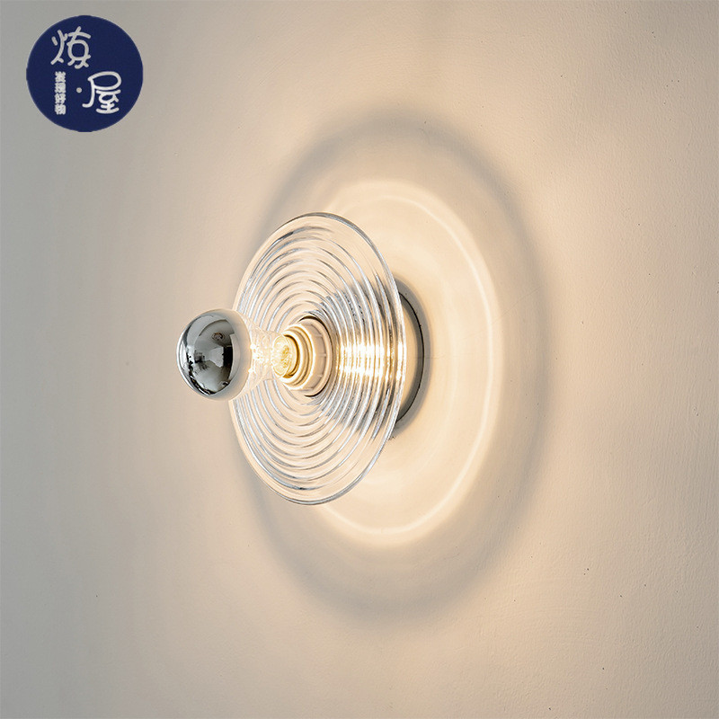 Medieval Style Water Ripple Glass Wall Lamp Designer Retro Unique ...