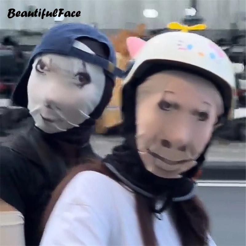 3D Printed Mask Elastic Mesh Full Face Mask for Men Women Cosplay ...
