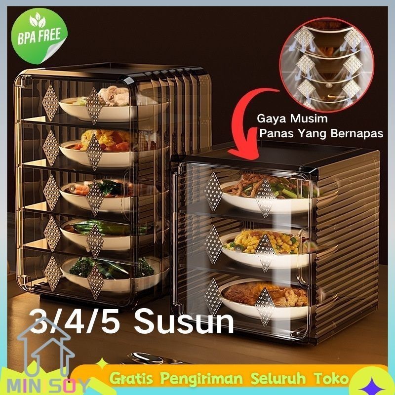 Serving Hood 5-tier Food Serving Hood Anti Fly Side Dish Storage ...