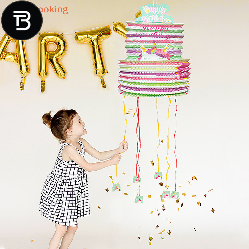 TB Cartoon Animals Star Hot Air Balloon Pinata Kids Birthday Party Game ...