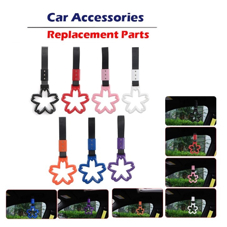 1Pc Creative JDM Car Traction Belt Cherry Star Car Interior Pull Ring ...