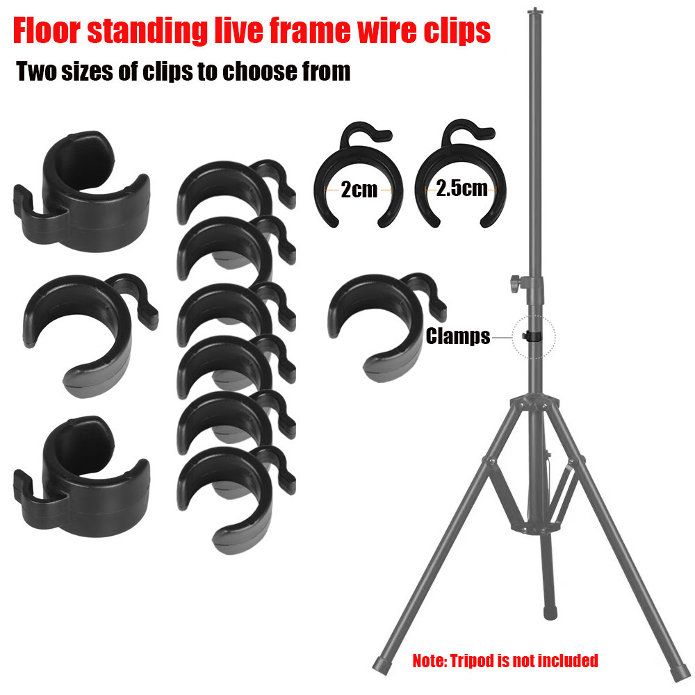 Floor Stand Cable Clamp Live Tripod Cable Clip Cell Phone Tablet Stand ...