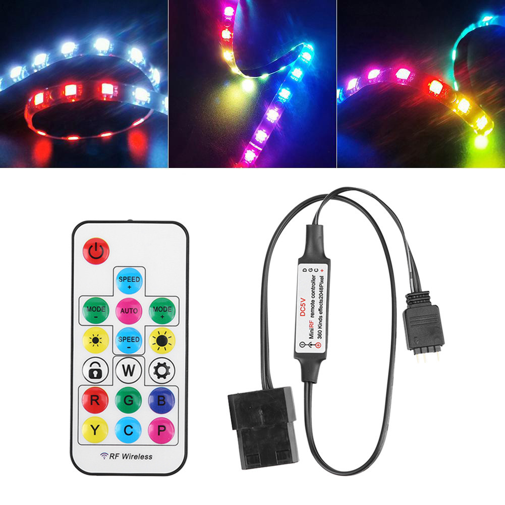 Keepdreaming 5v Wireless Controller Battery Powered 2 4g Rgb Led Strip
