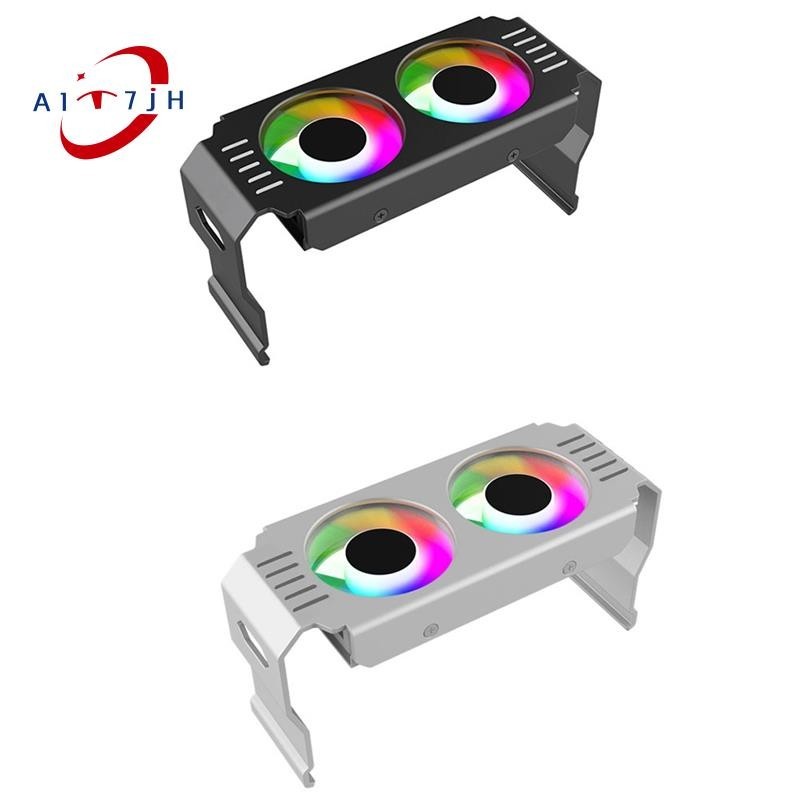 Computer Ram Memory Module Cooler Pc Ddr4 Ddr5 Overlock Dual Argb Sync Pwm Fans Aluminium Rgb