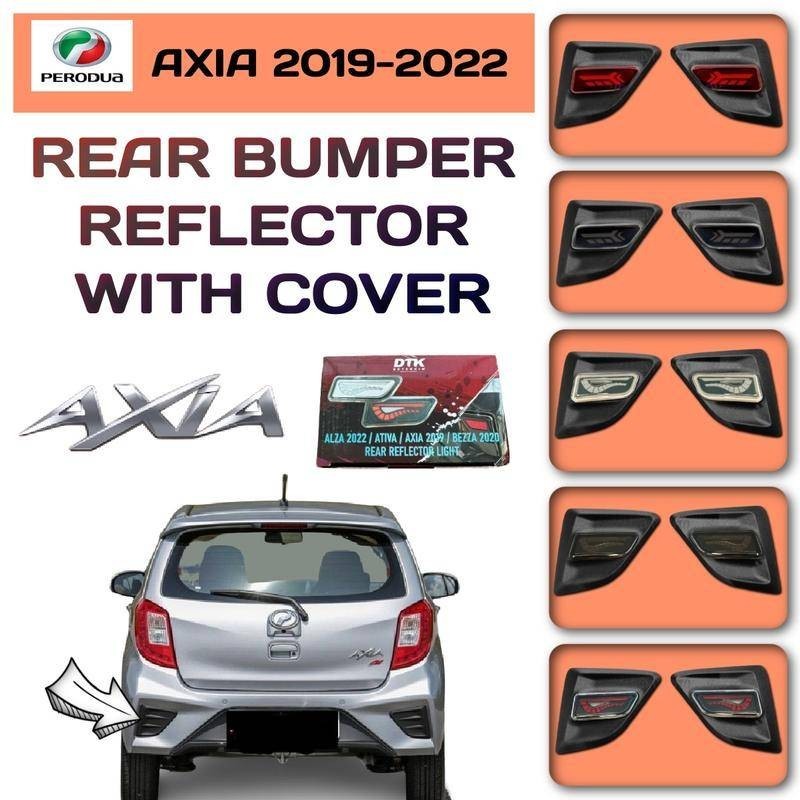 Axia Rahmah Rear Bumper Reflector Perodua Axia 2019 Light Lamp Cover ...