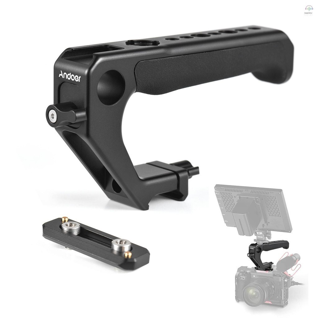 Andoer Universal Top Handle Hand Grip with NATO Clamp NATO Rail Cold ...