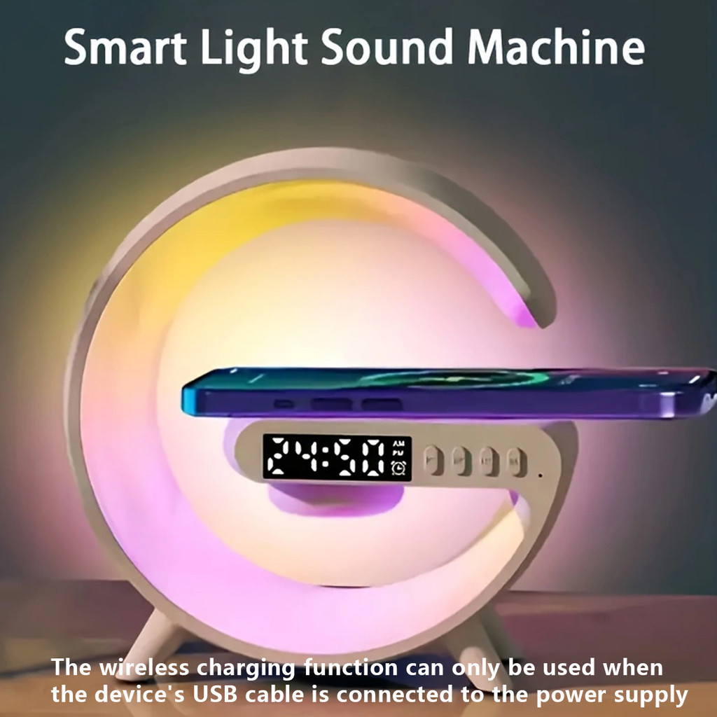 Original G63 Wireless Charger Bluetooth Speaker Digit Alarm Clock HIFI ...