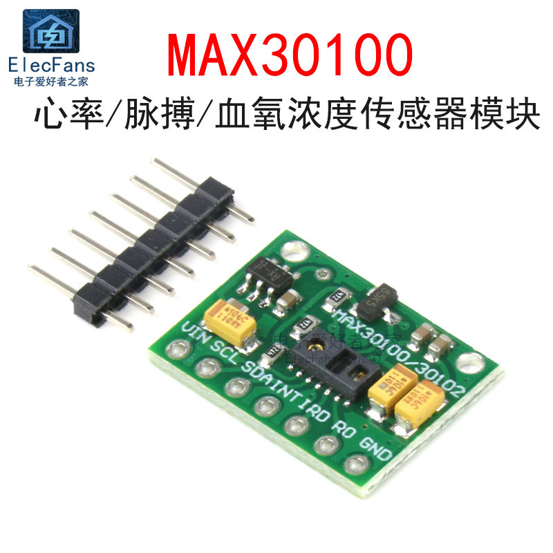 Max30100 Heart Rate Meter Blood Oxygen Concentration Sensor Module ...
