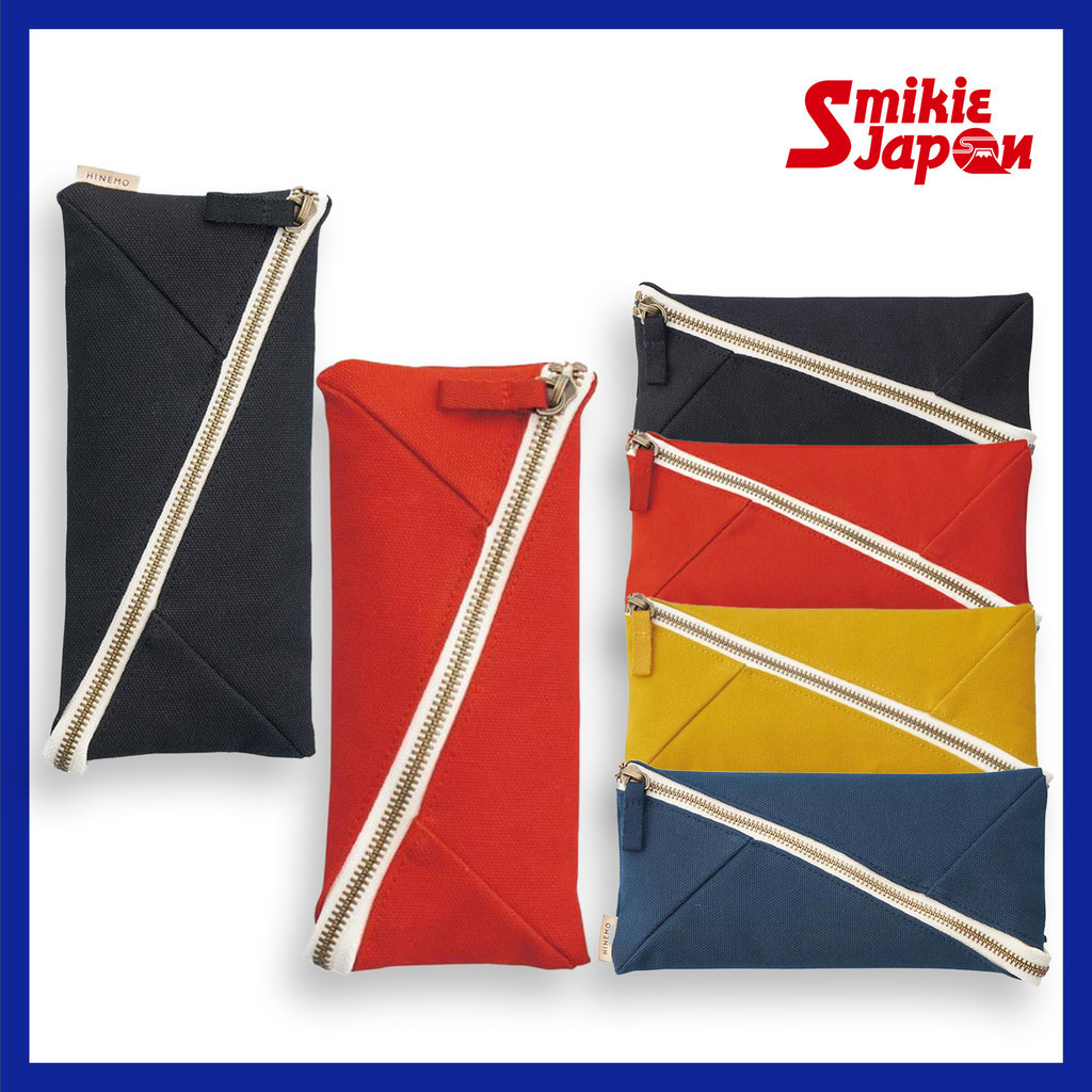 LIHIT LAB Hinemo Wide Open Pen Pouch: Red, Black / Pouch L: Red, Yellow ...
