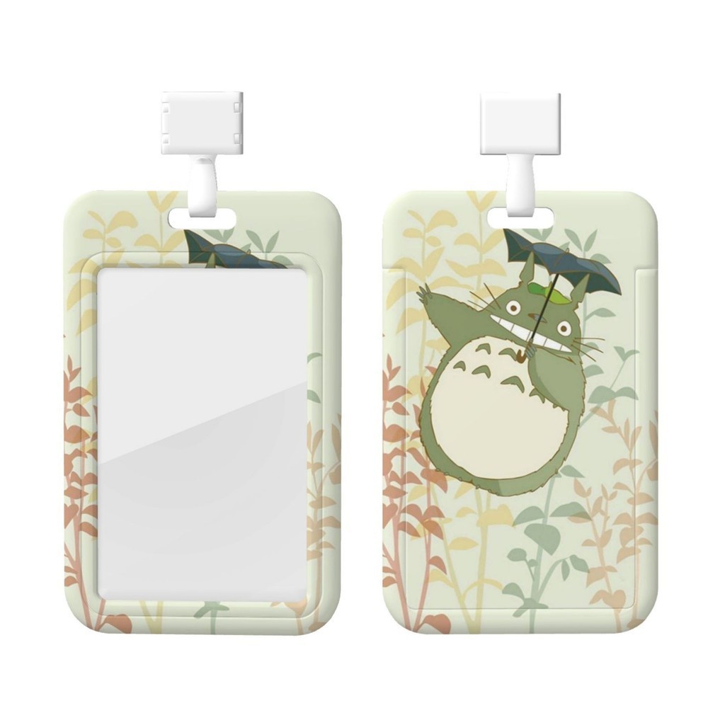 Totoro ID Card Badge Holder Badge Lanyard Cartoon Anime Card Case Name ...