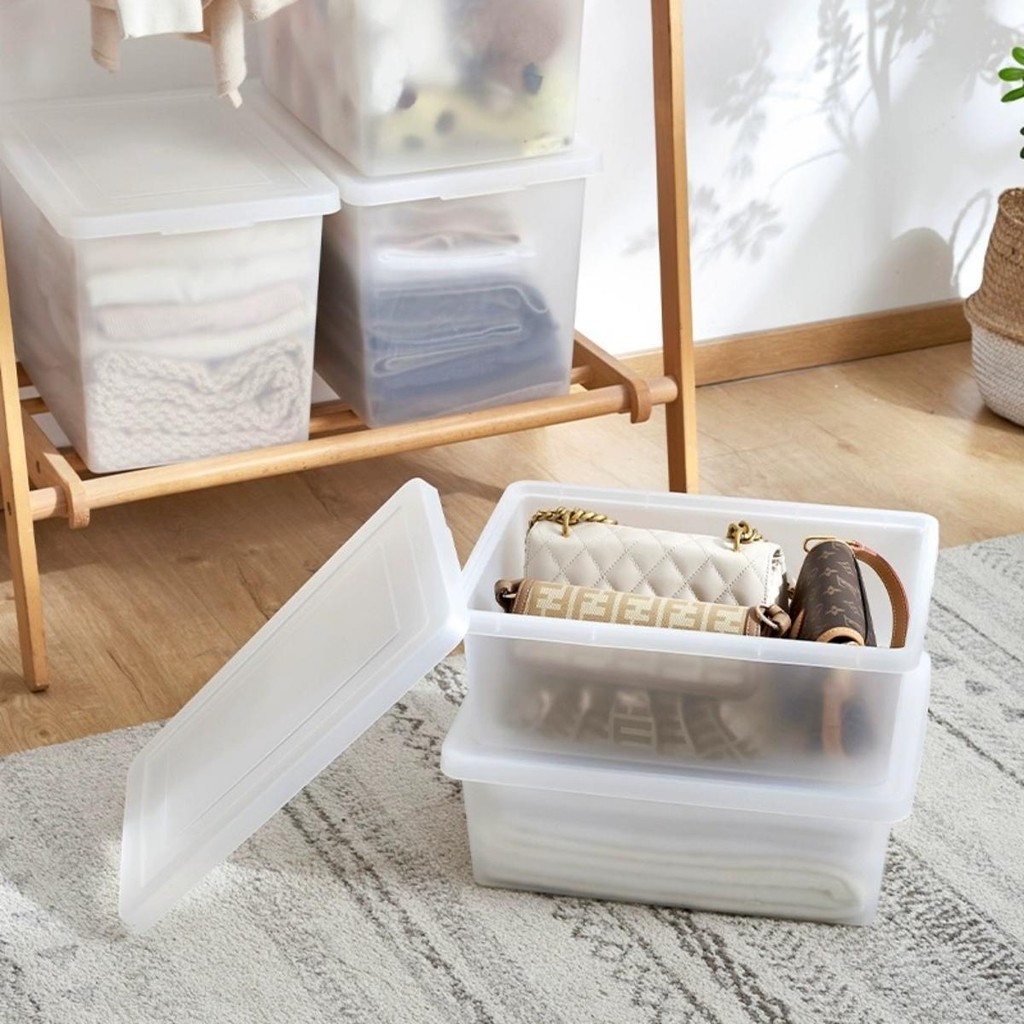 JNP Storage Box Organizer Muji Basket Container With Lid Kitchen ...