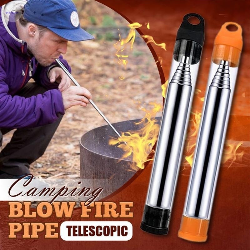 (YPMY)Blow Fire Tube Mouth Blowpipe Collapsible High Effective Tiny ...