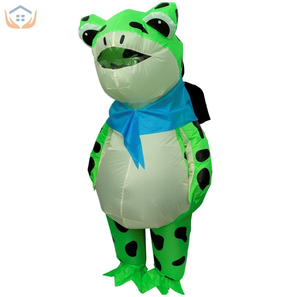 Inflatable Frog Costumes Unisex Blow Up Green Frog Costumes Waterproof ...