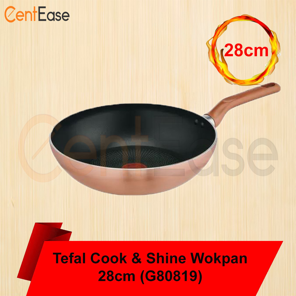 Tefal Cook & Shine Wokpan 28cm (G80819) | Shopee Malaysia
