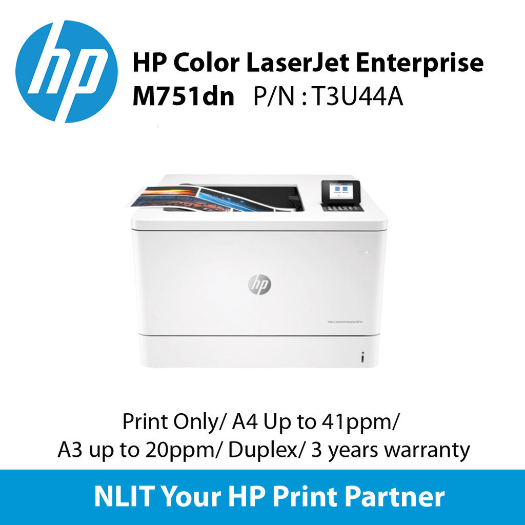 HP Color LaserJet Enterprise M751dn Printer T3U44A Print Only, A4 Up to ...