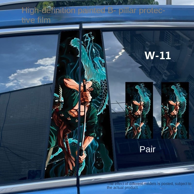 One Piece stiker Car Middle Column Stiker kreativiti personaliti b ...