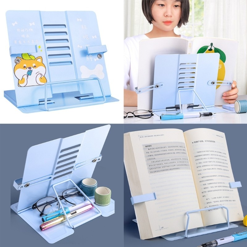 love* Hands Metal Book Holder with Page Clip Reading Stand Height ...