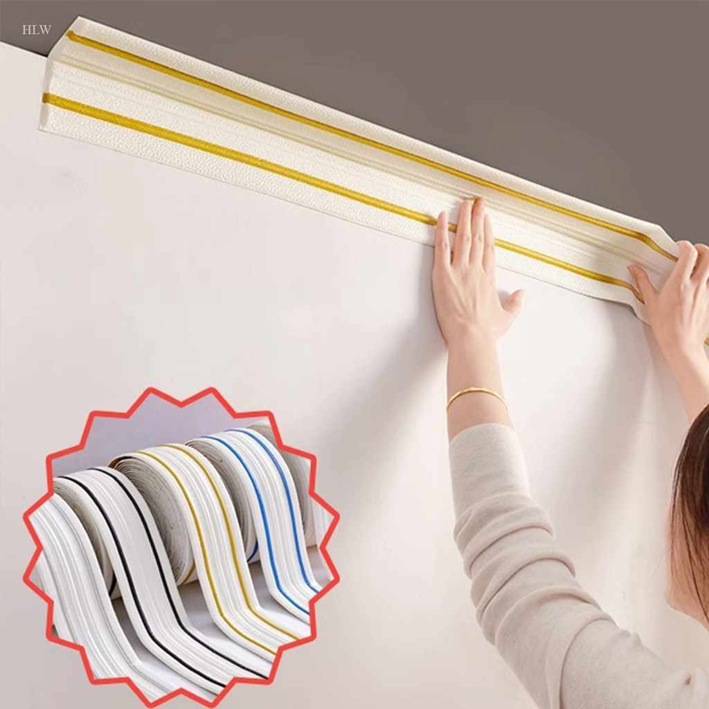 HLW 230x14cm/230x7cm Concave Convex Corner Top Angle Line Foam Wall ...