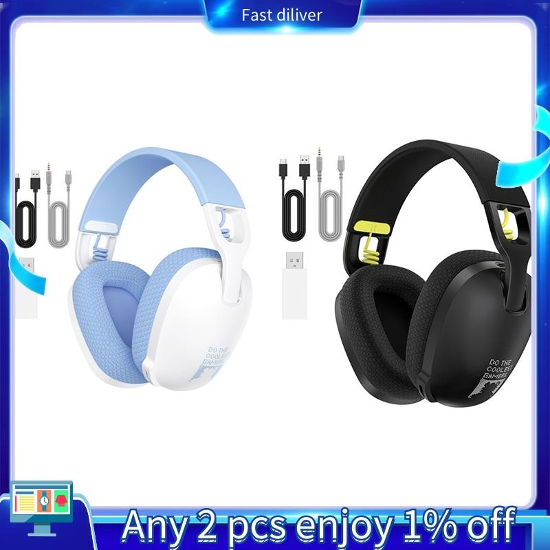 Onikuma B2 Bluetooth 5.3 Gaming Headset, 2.4GHz USB Gaming Headphones ...