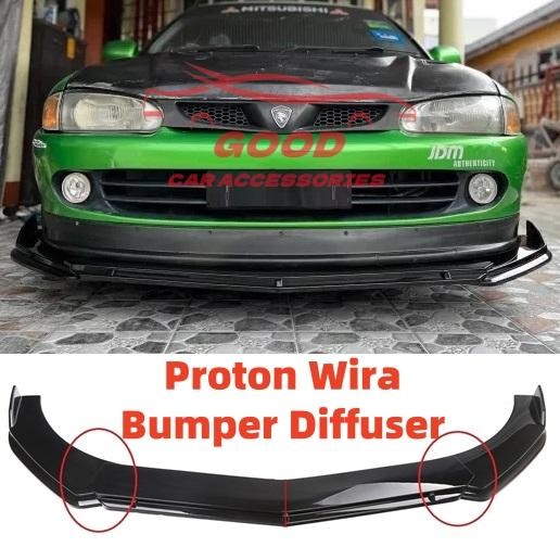 Proton Wira Front Bumper Diffuser Lip Wrap Angle Splitters Spoiler ...