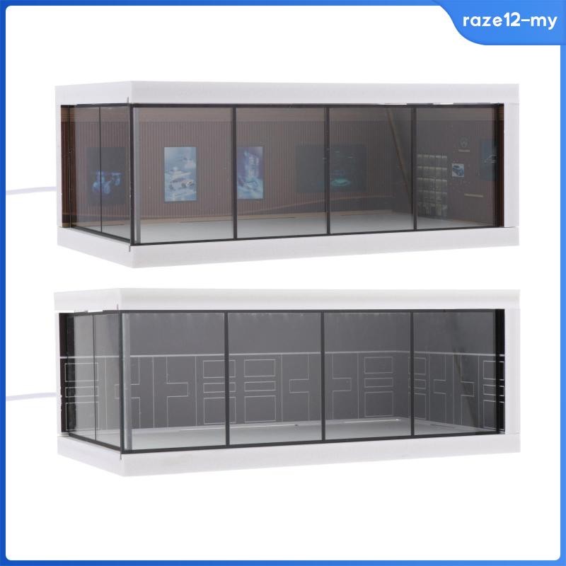 [RazecaMY] 1:64 Parking Lot Display Case Built in LED Light Collectible ...