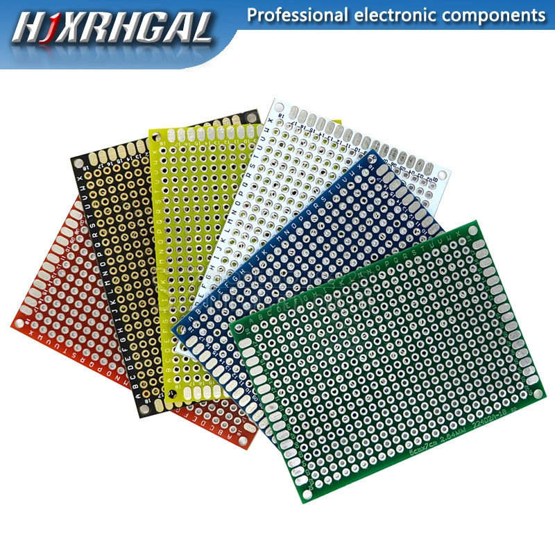 6PCS/lot PCB Double-Sided Protoboard Breadboard Universal Board 5*7mm ...