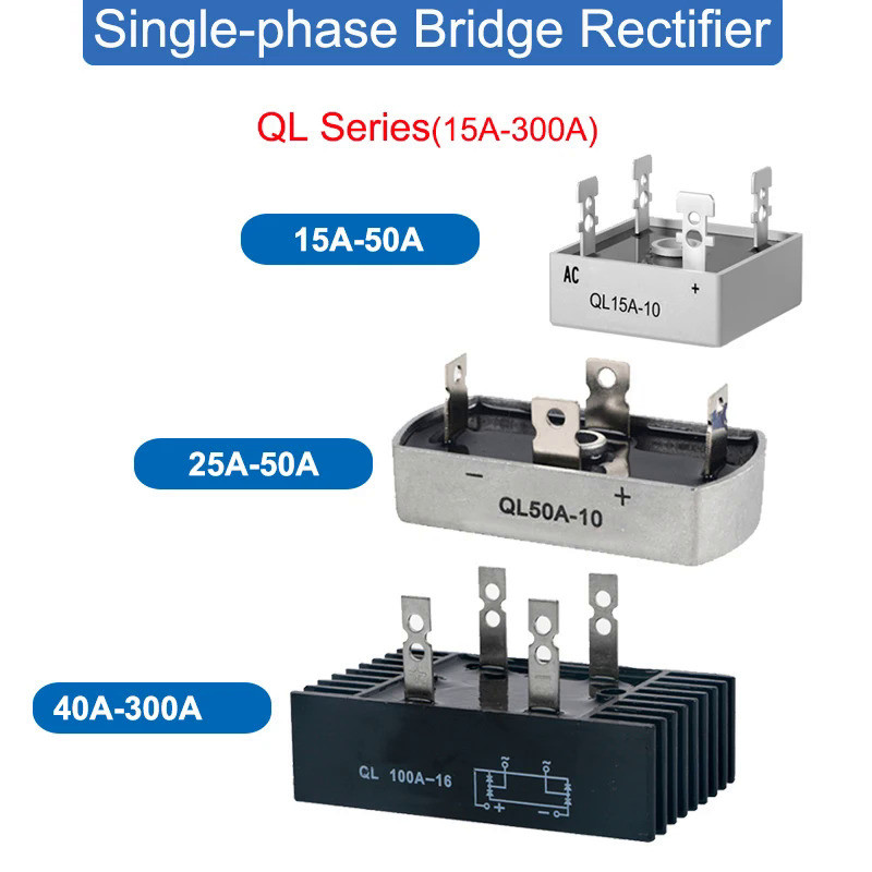 15A20A30A60A100A200A Single Phase Rectifier Bridge QL High-Power Bridge ...