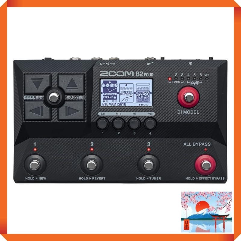 ZOOM Zoom Bass Effects & Amp Emulator with Multi-Layer IR Function ...