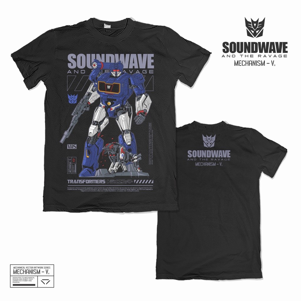 TRANSFORMERS SOUNDWAVE Graphic Tee Custom Design TRANSFORMERS TSHIRT ...